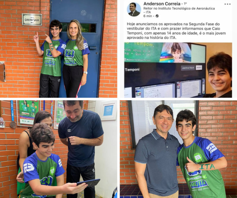 Aos 14 anos, Caio Temponi é o mais novo aprovado no vestibular do ITA ...